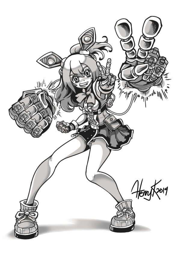 ArtStation - A Mecha Bunny Girl