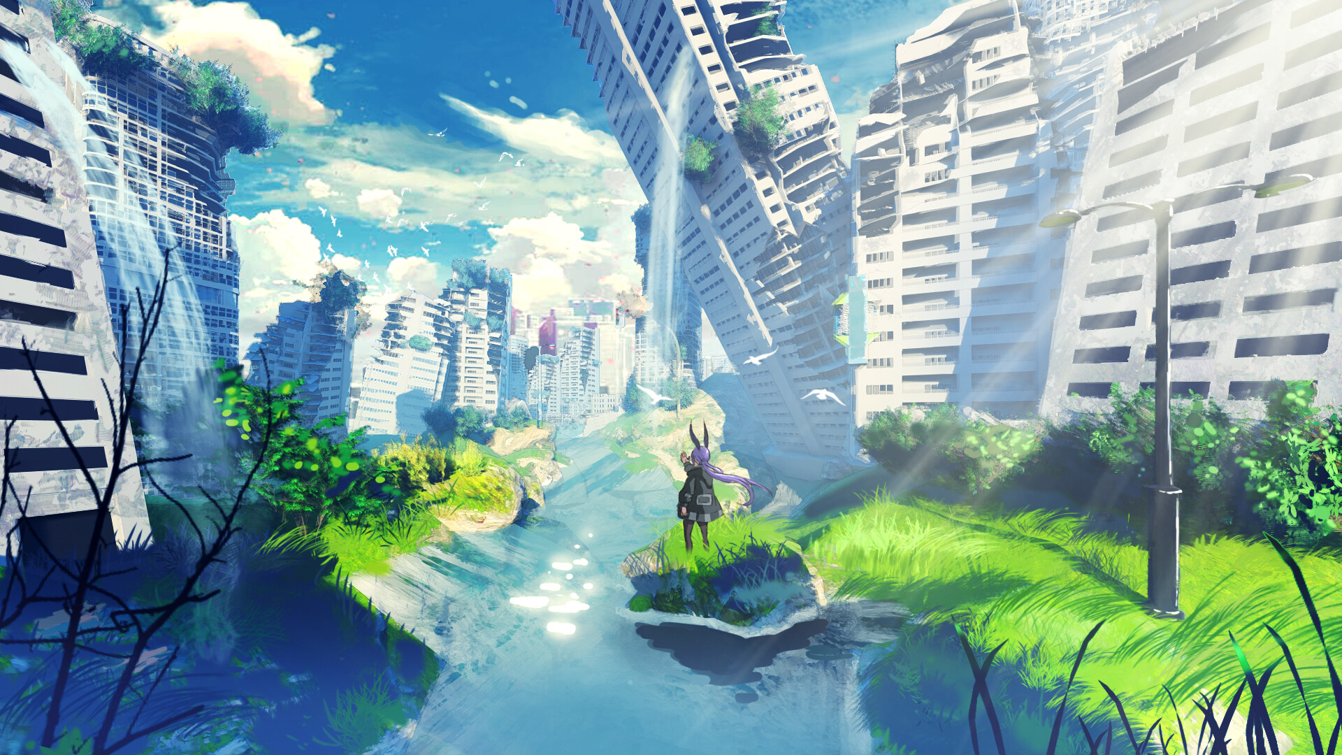 ArtStation - Japanese animation scene practice