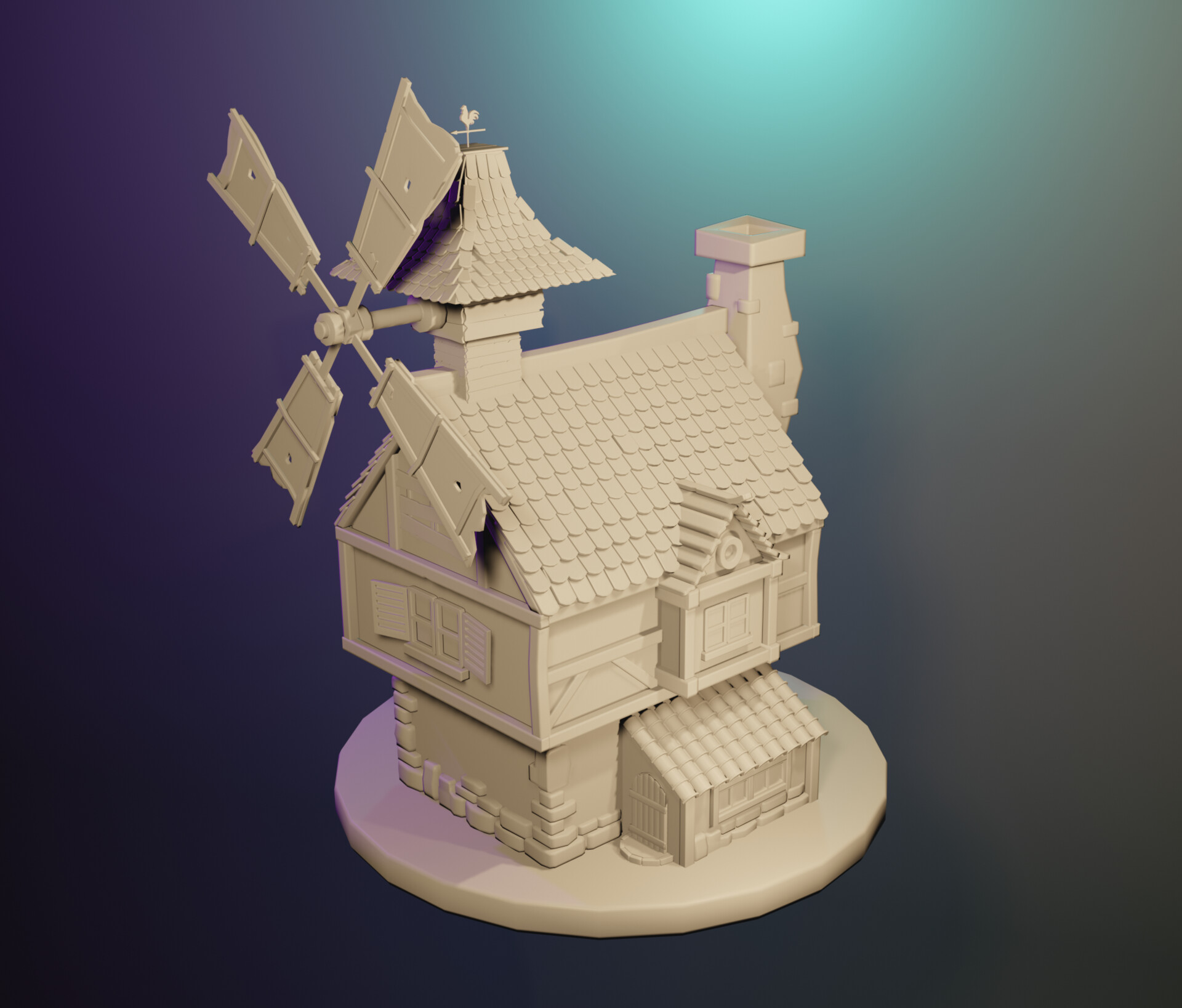 ArtStation - Fantasy Windmill