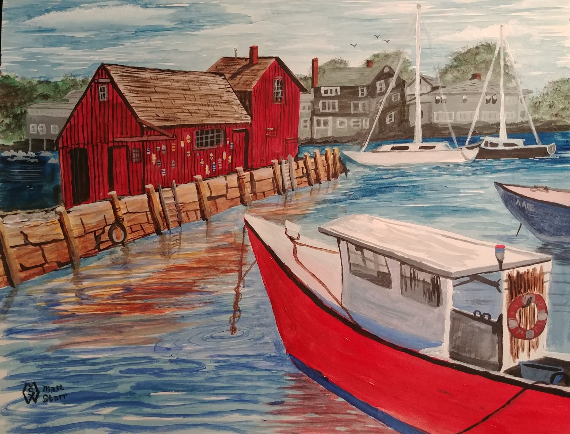 ArtStation - Motif Number 1 at Rockport Harbor