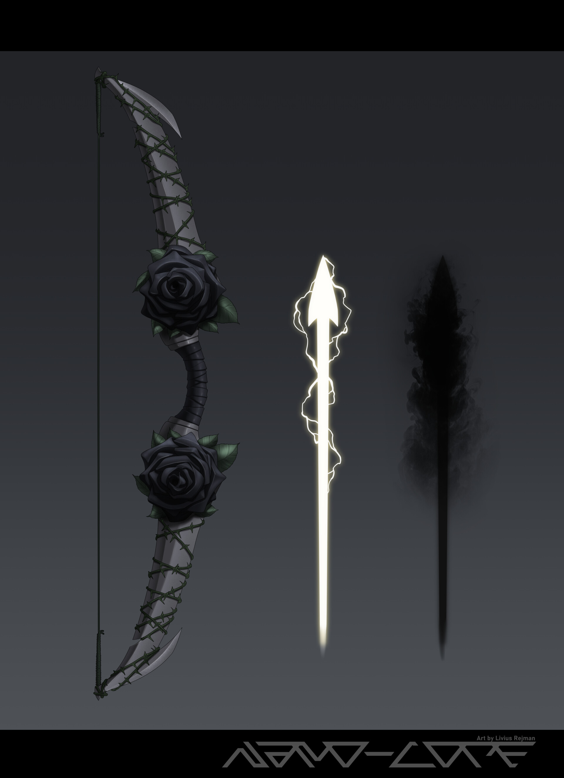 ArtStation - Deaths Rose: Bow form