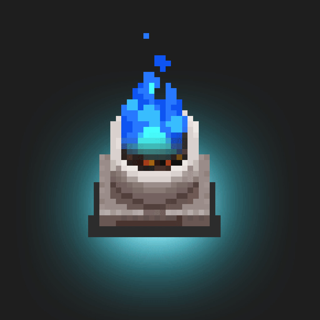 ArtStation - Pixel art fireplace animation