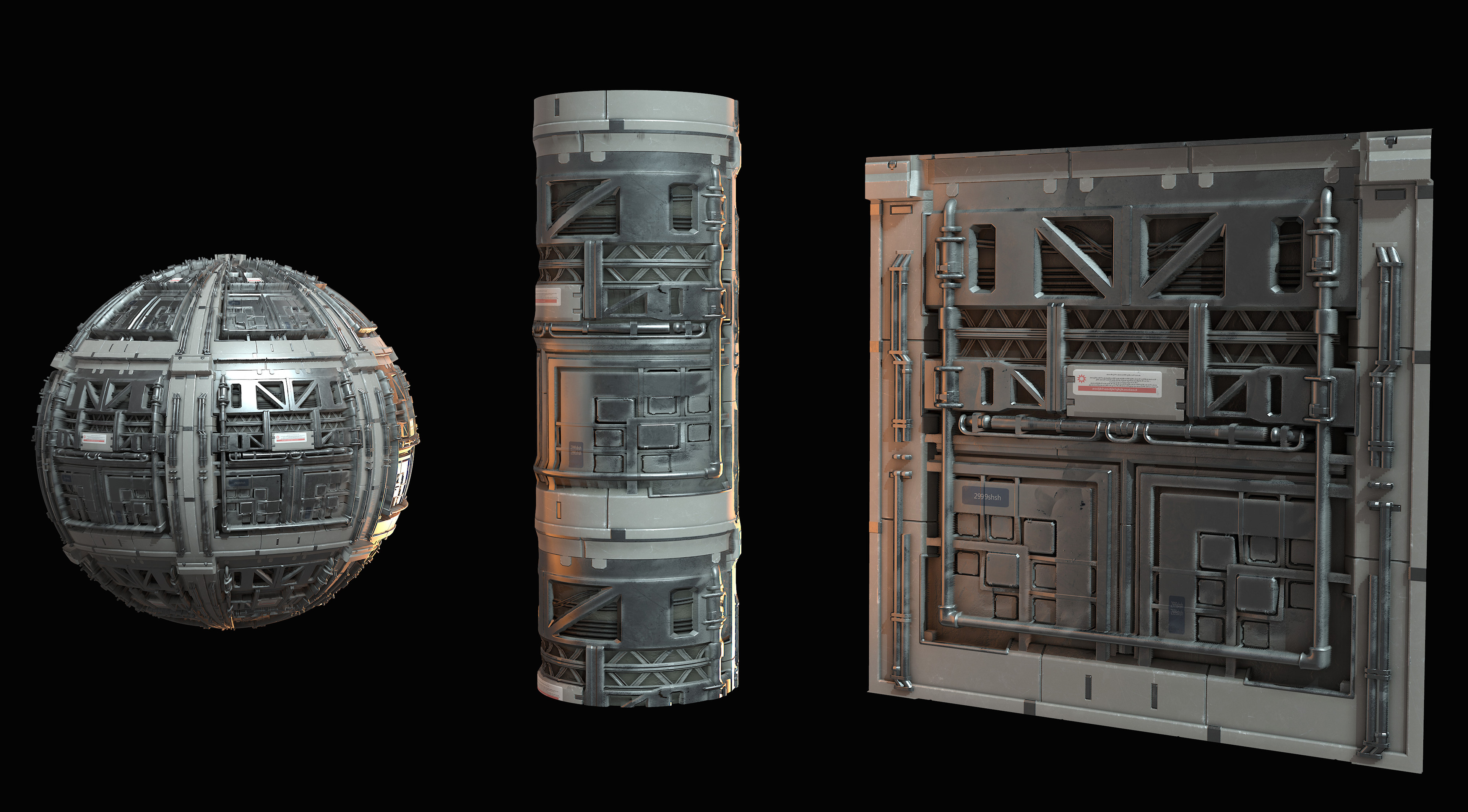 Tyler Smith - Sci Fi Hard Surface Materials Trim Sheet