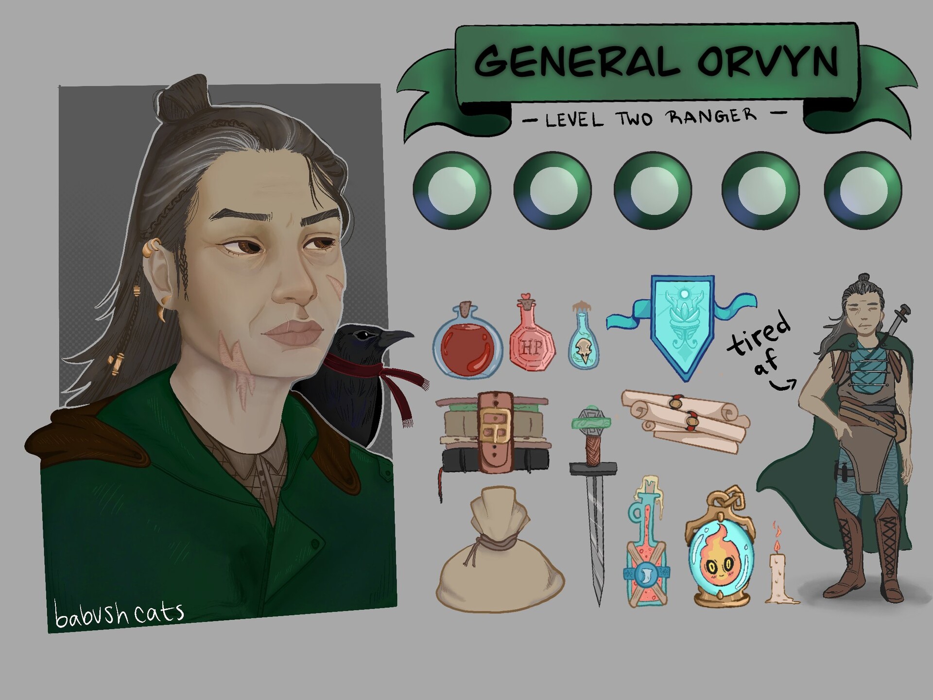 ArtStation - DND Character Sheet