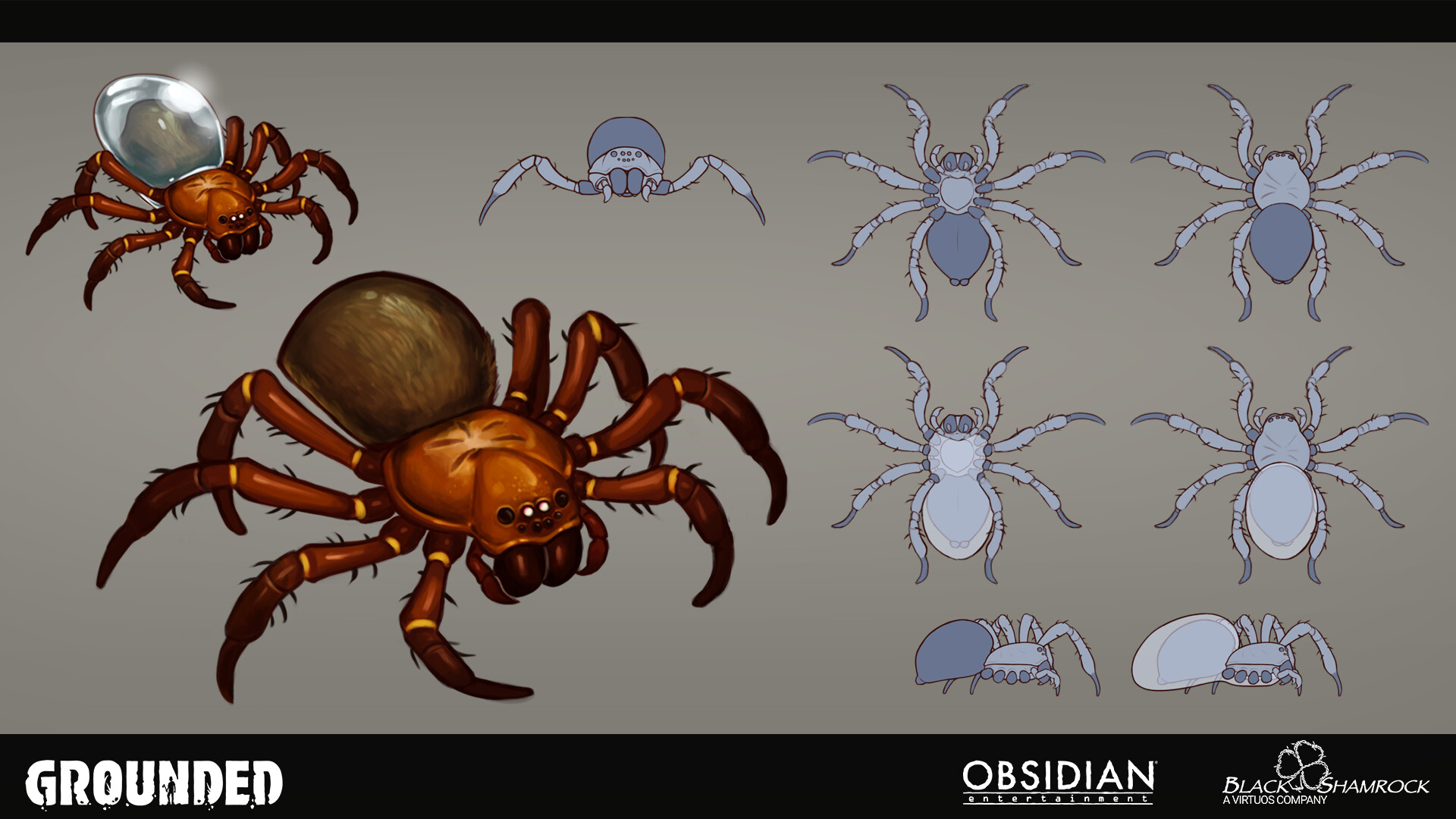 diving bell spider grounded