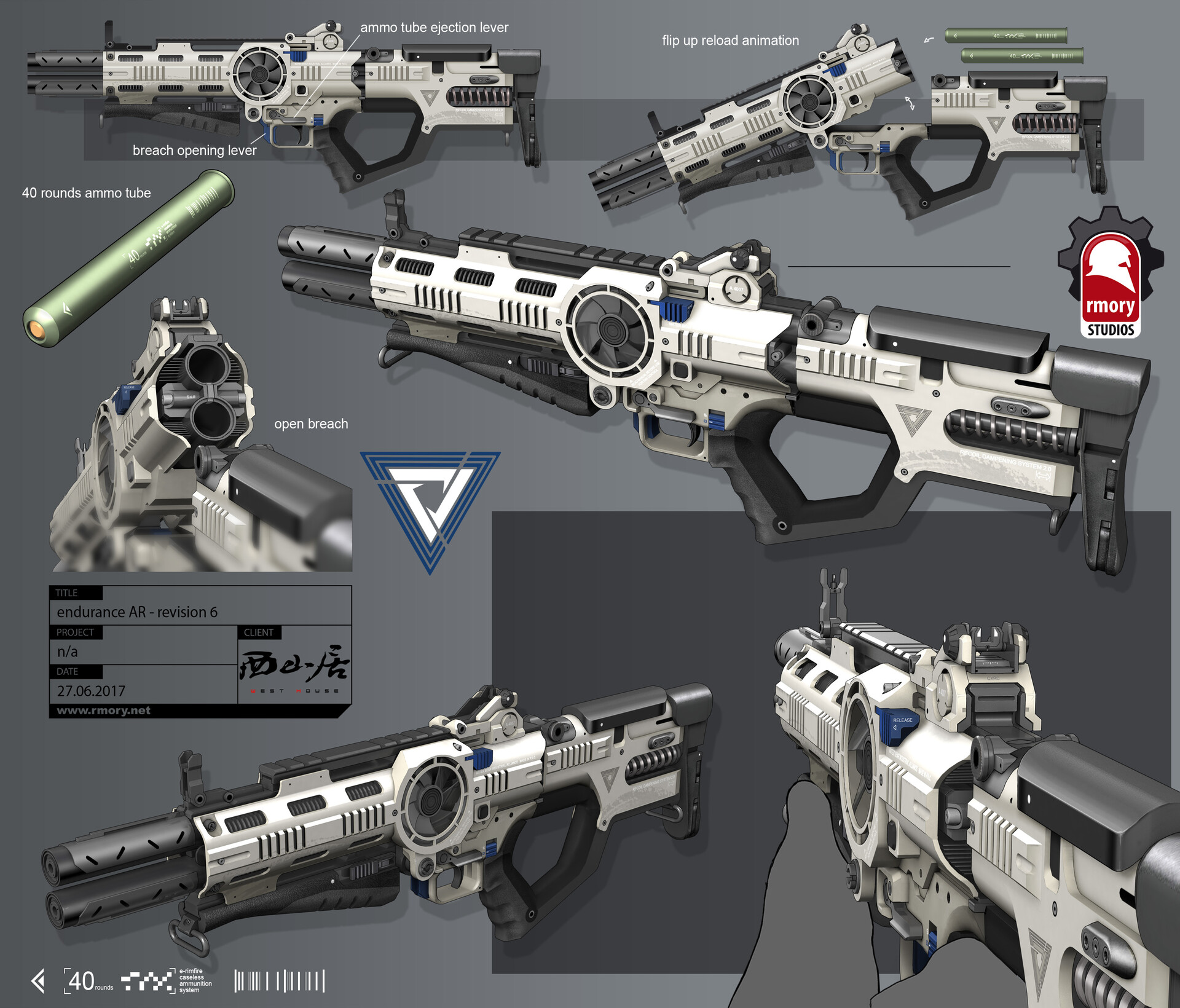 ArtStation - Air cooled experimental Rifle