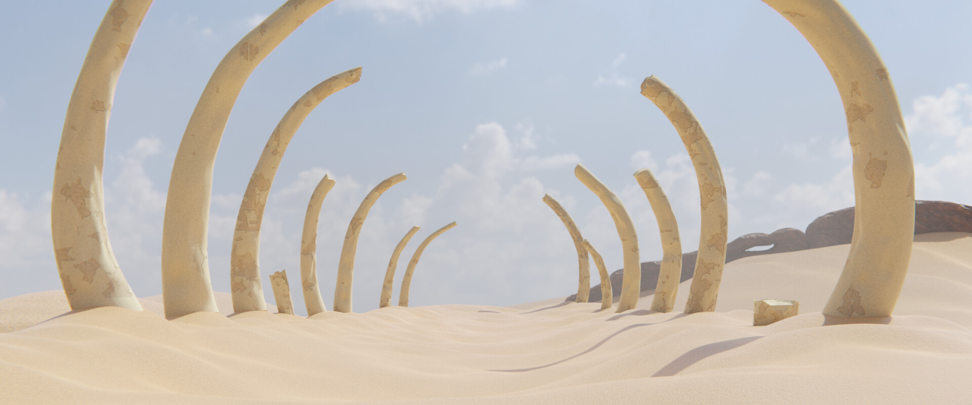 ArtStation - Bones in the Desert