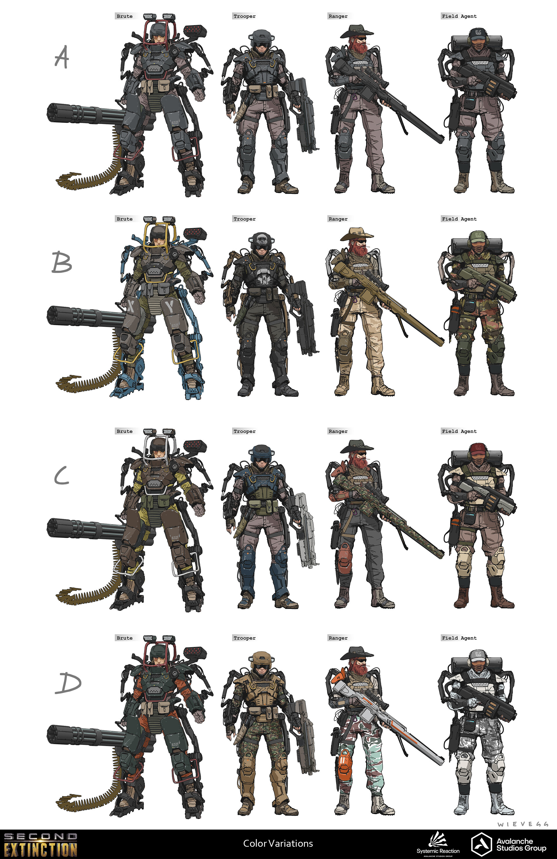 Thomas Wievegg - Second Extinction - Characters