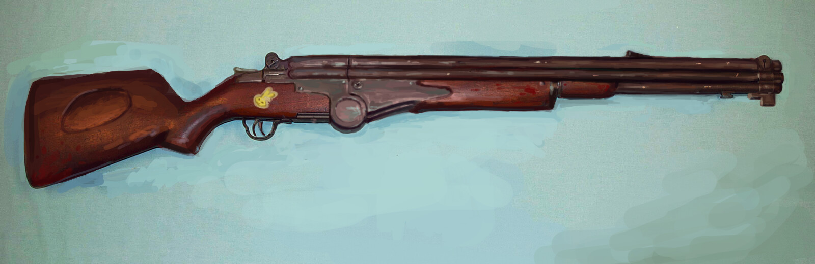ArtStation - Garand quad barrel shotgun