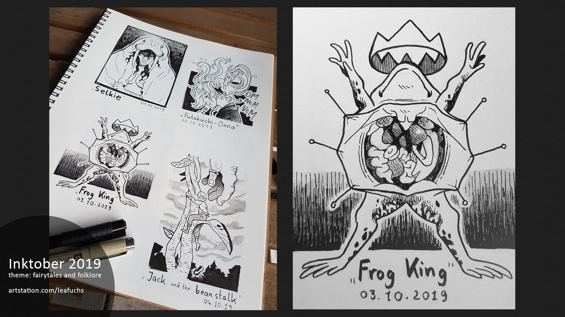 Lea Fuchs - Inktober 2019 - fairytales & folklore