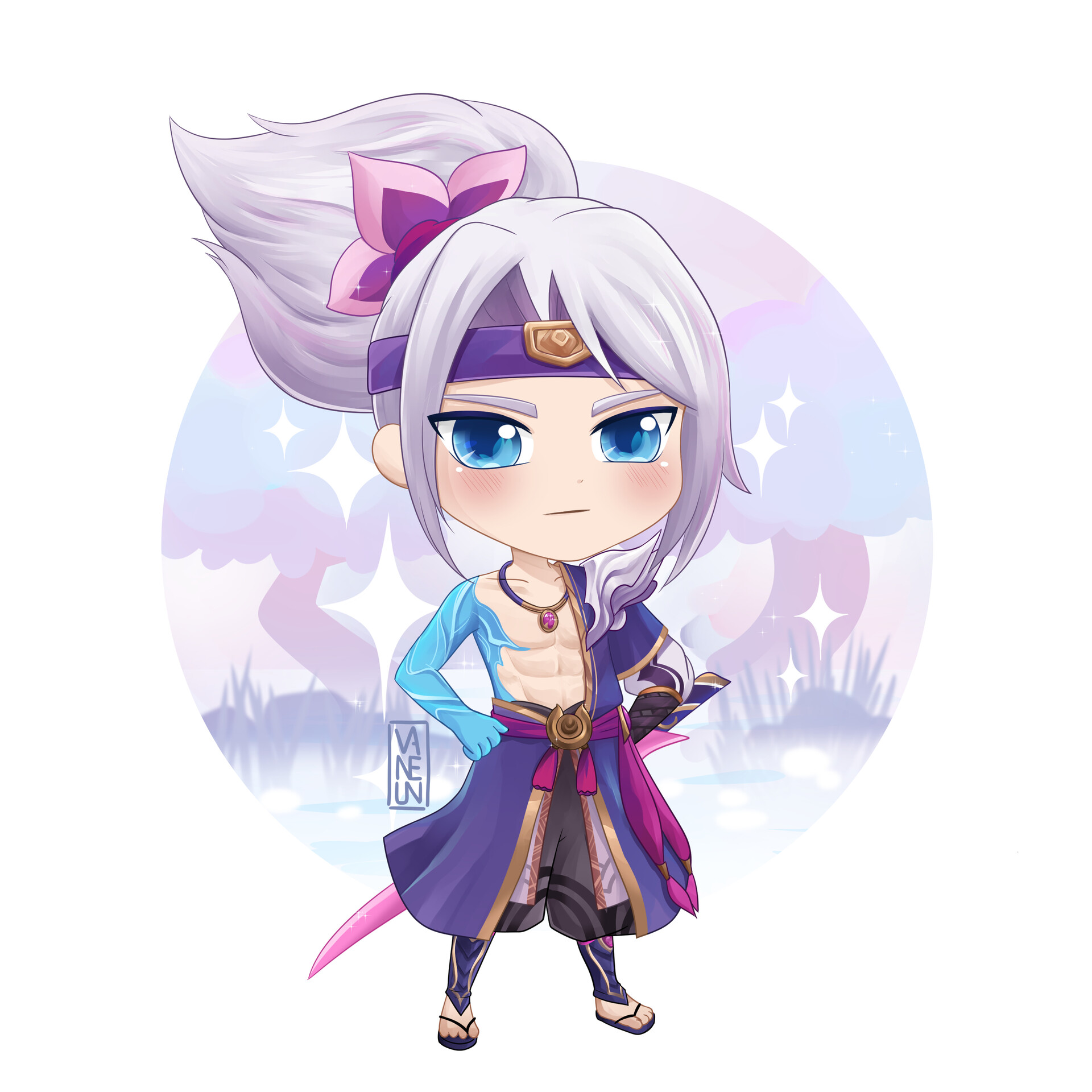 Project Yasuo Wallpaper Chibi