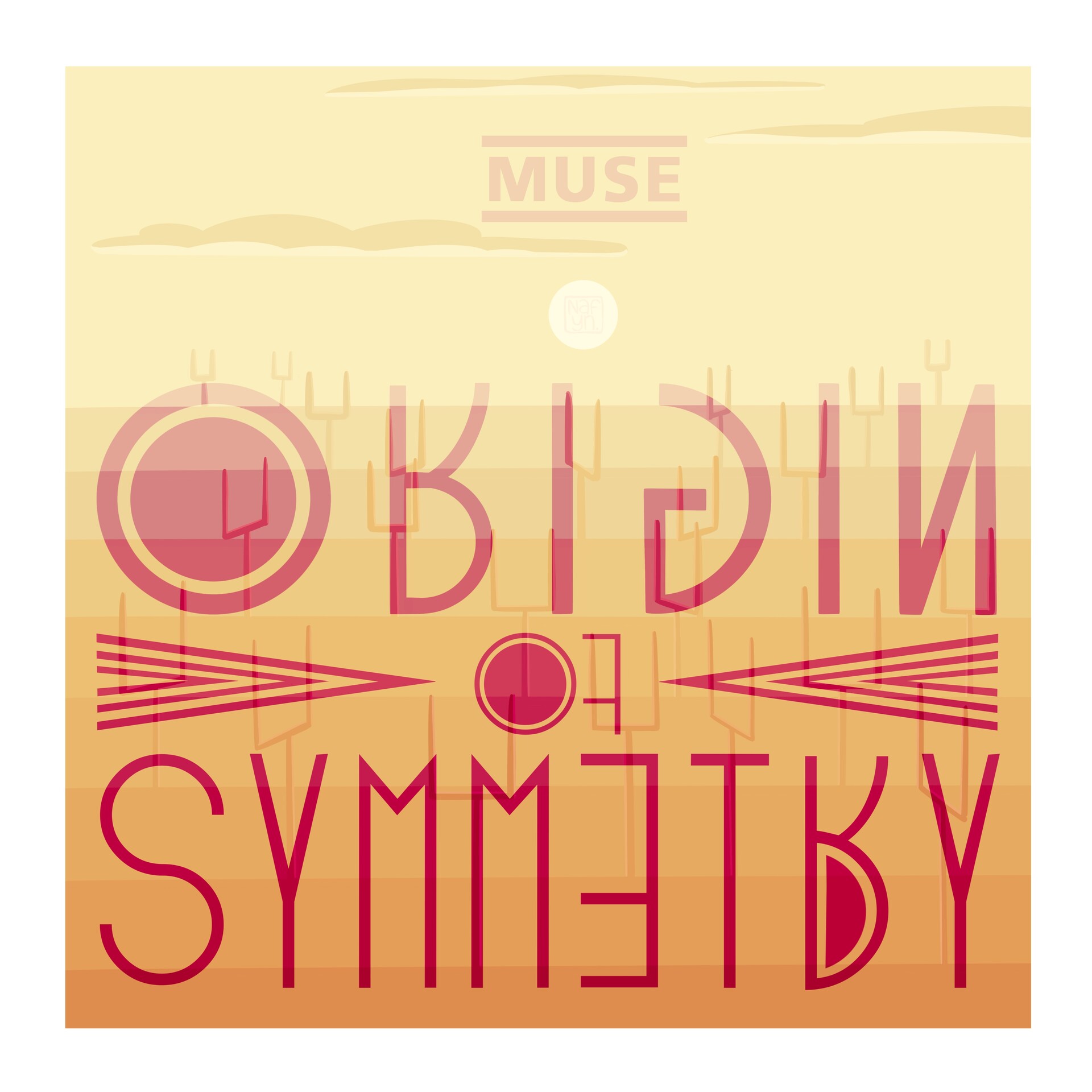 ArtStation - Origin of symmetry lettering - muse album