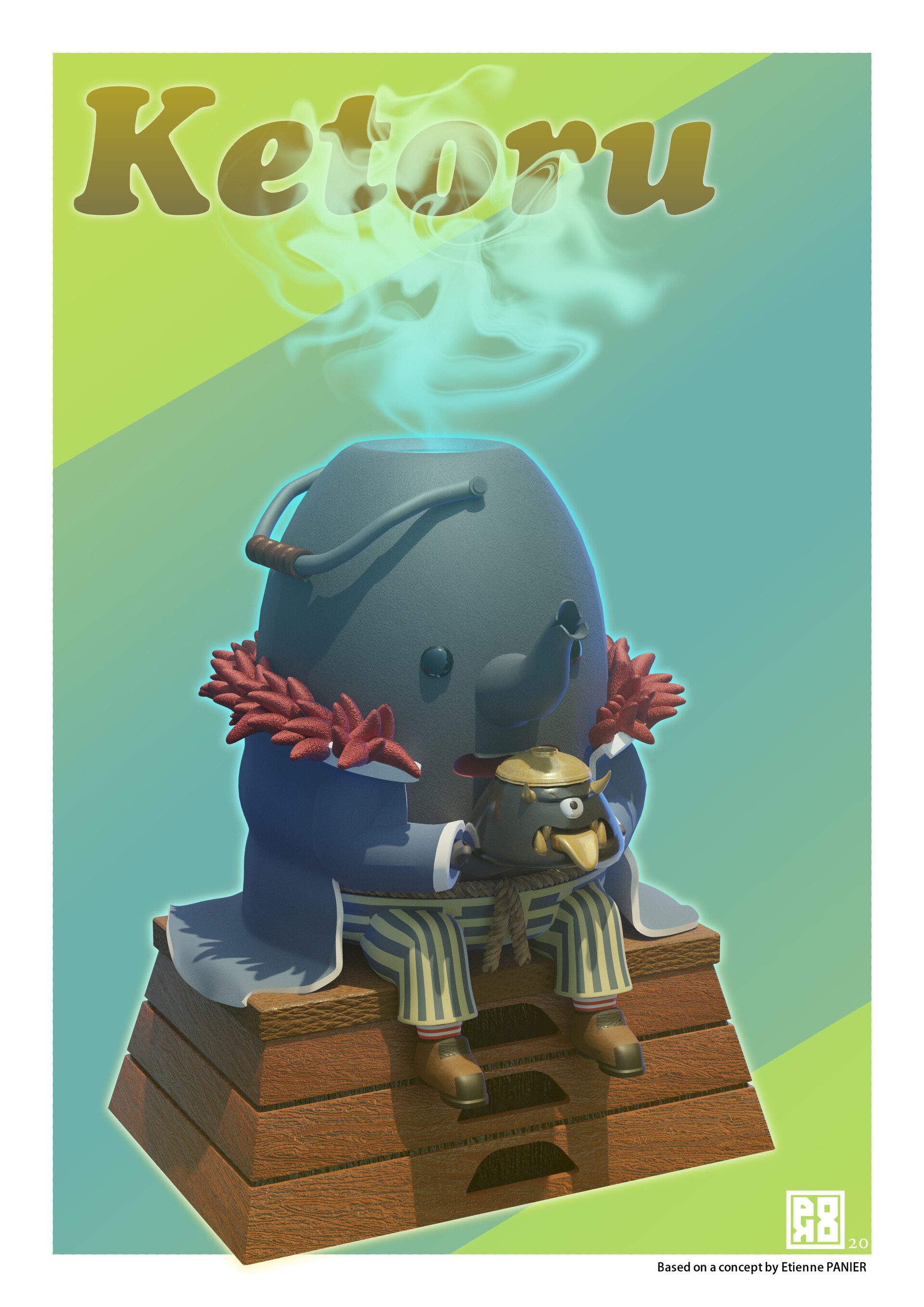 ArtStation - Tea-pot man