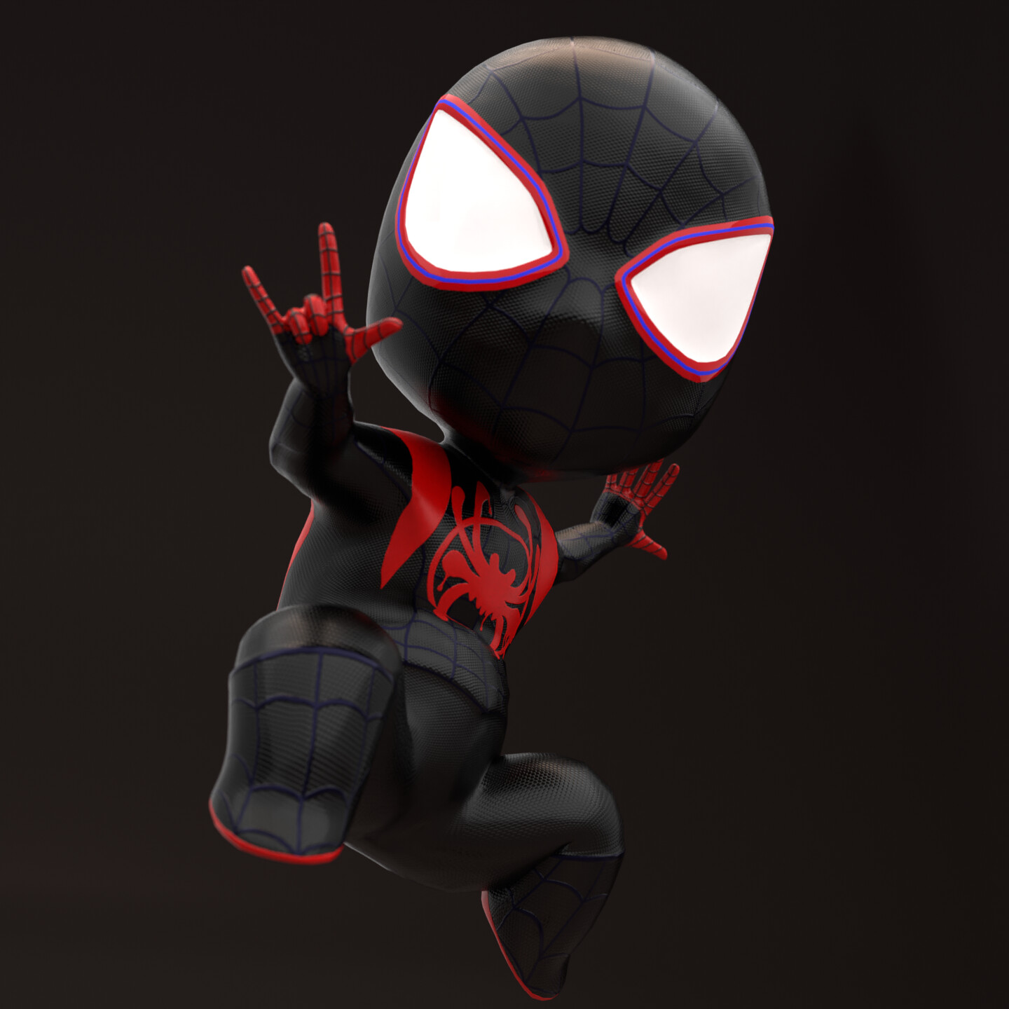 how to draw chibi miles morales
