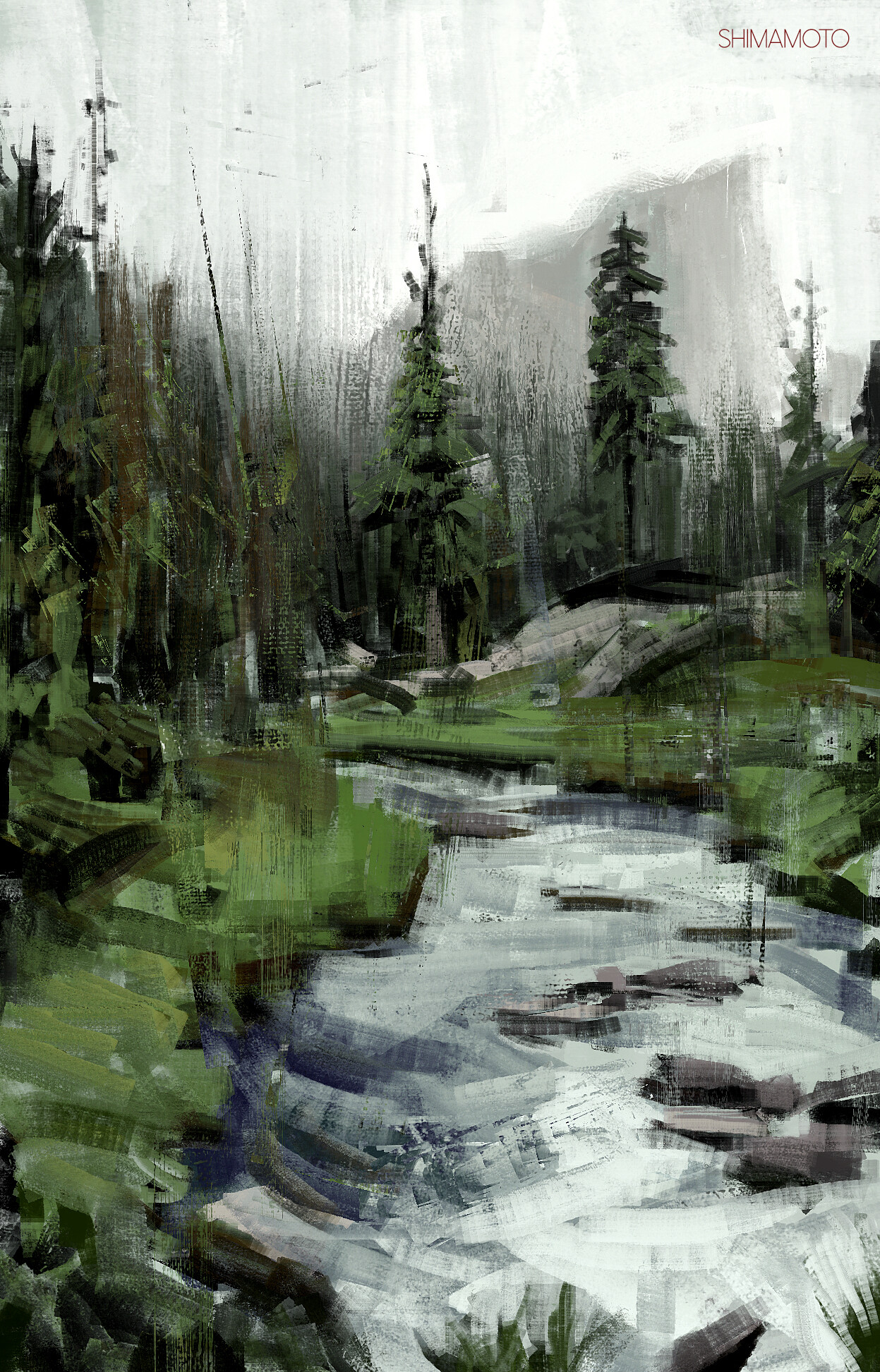 ArtStation - Painting River