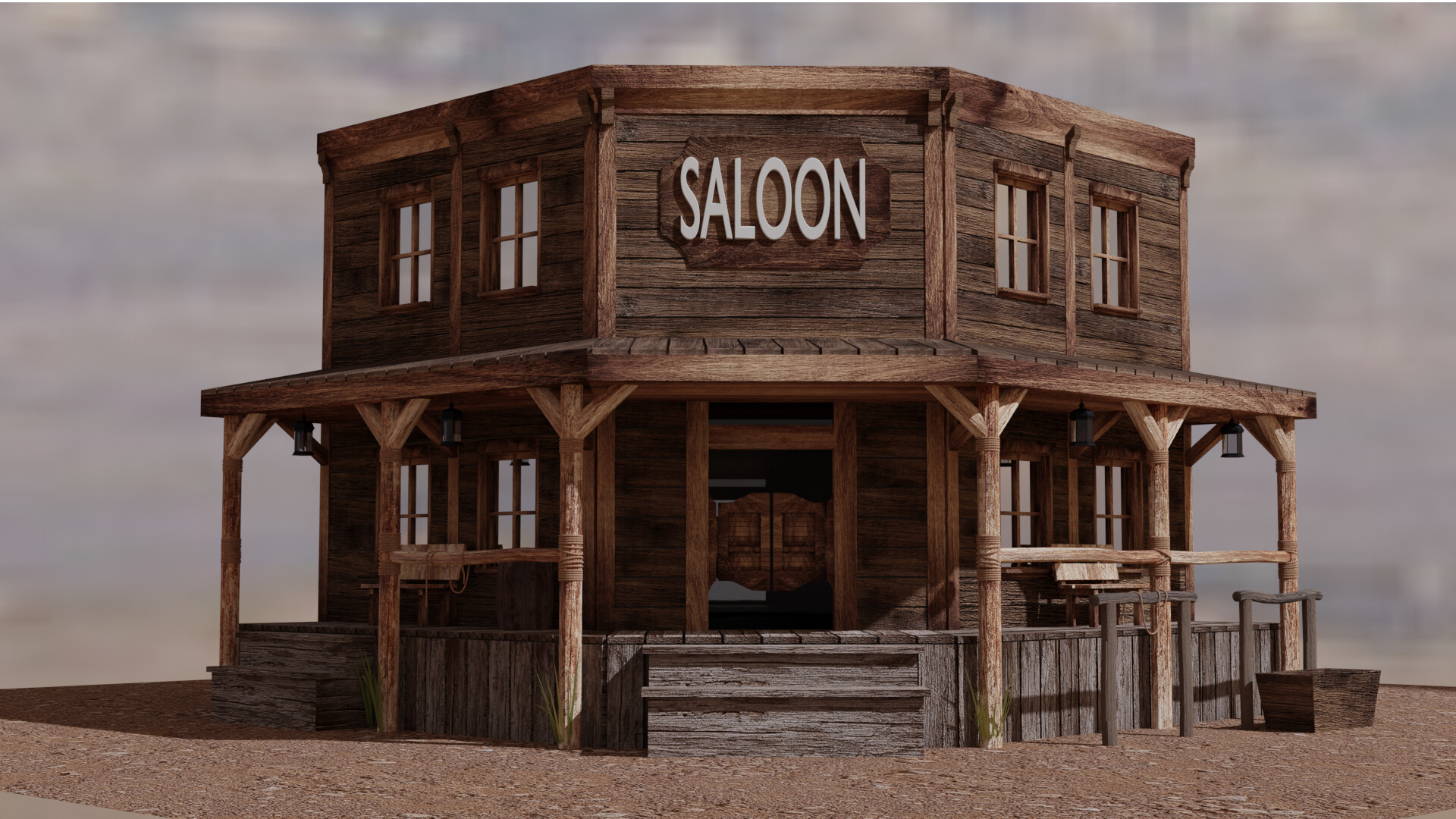 ArtStation - Saloon wild west