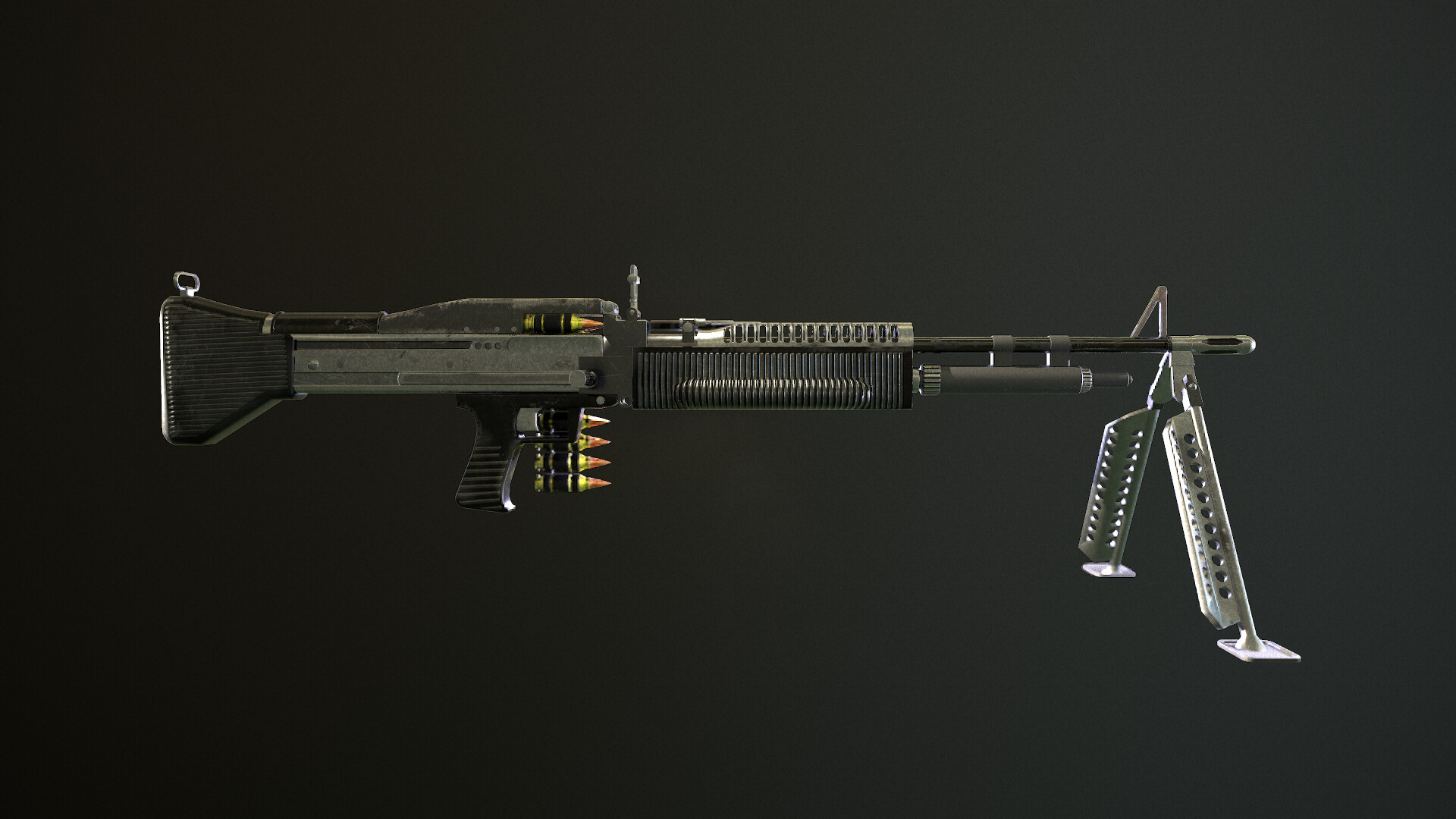 ArtStation - M60 Machine Gun