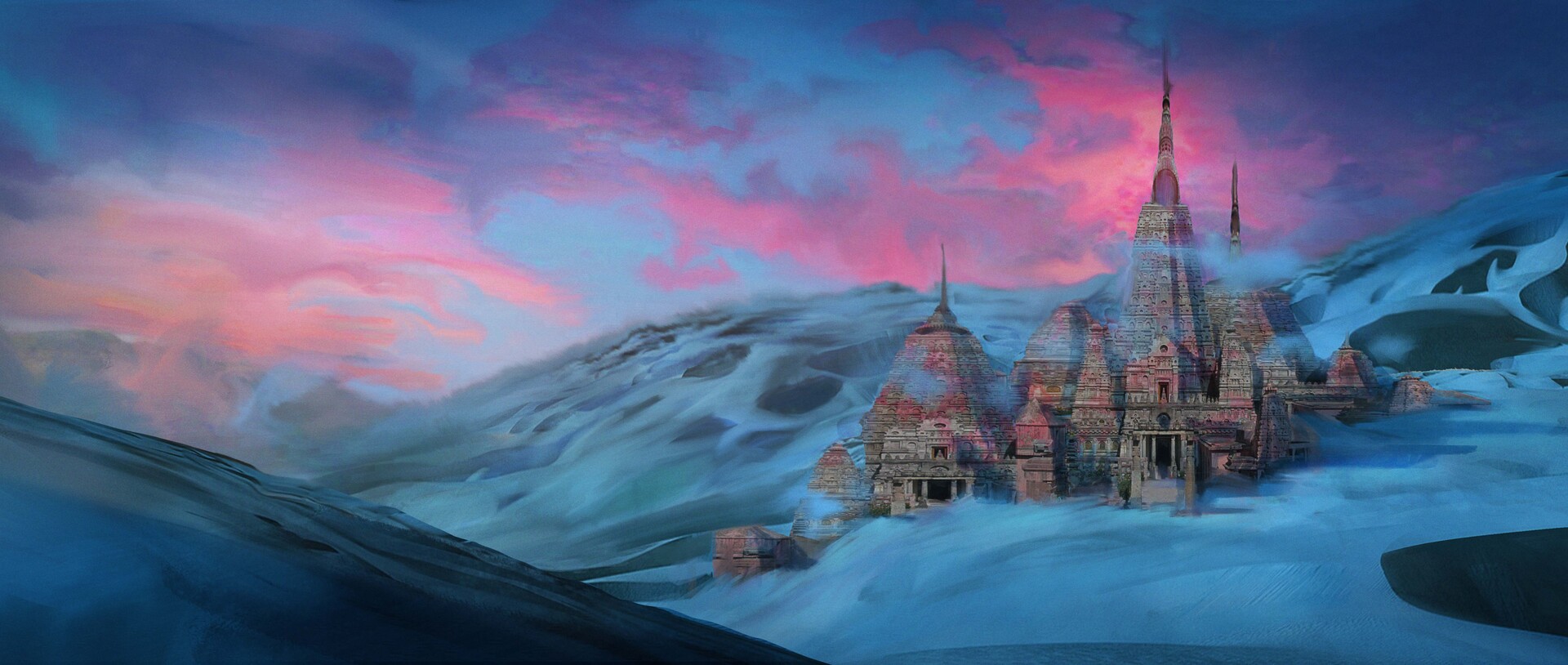 ArtStation - Temple - color explorations 02