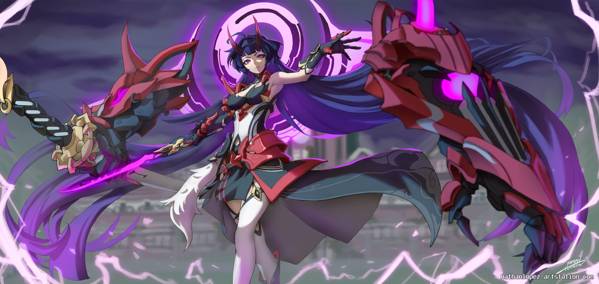 ArtStation - Herrscher of Thunder Mei