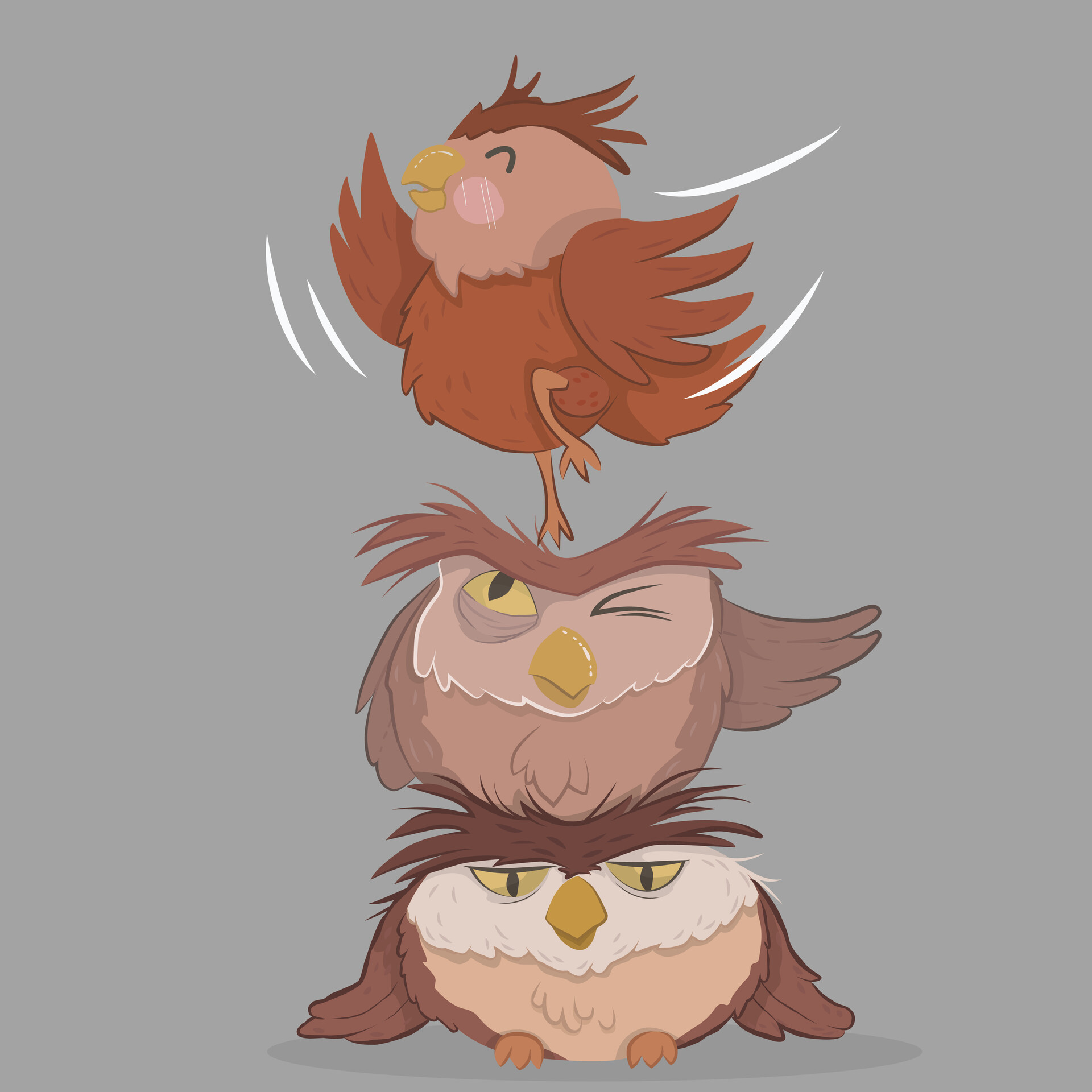 ArtStation - Squishy owls