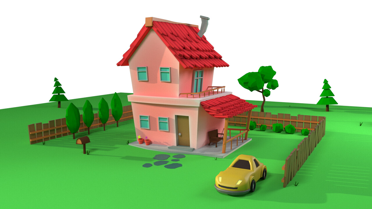 ArtStation - Cartoon house 3