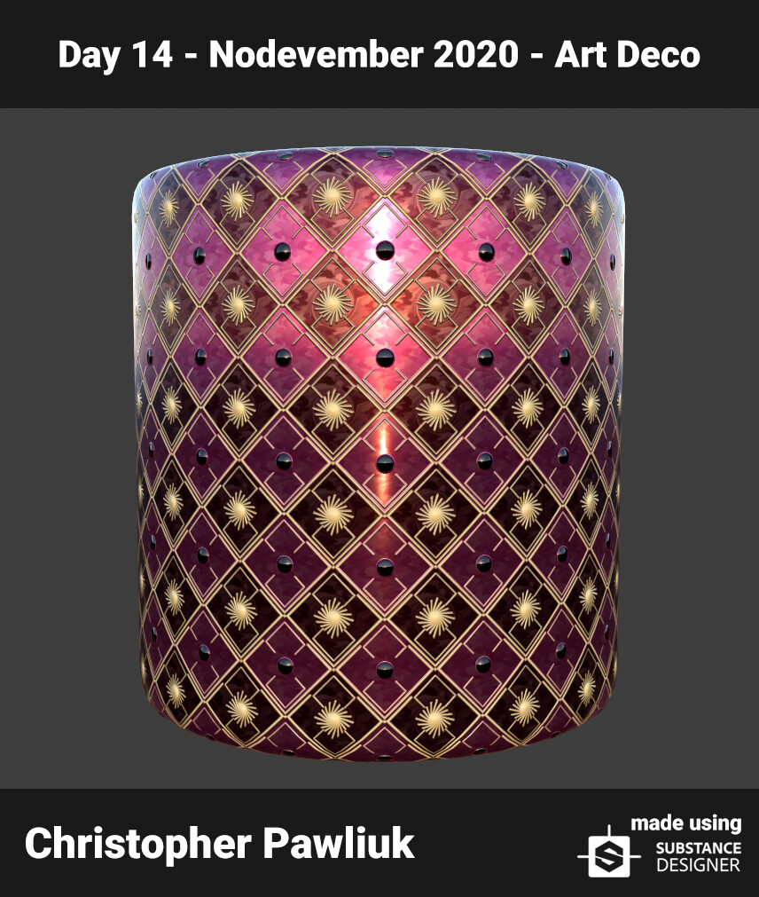 ArtStation - Art Deco - Nodevember 2020 - Day 14