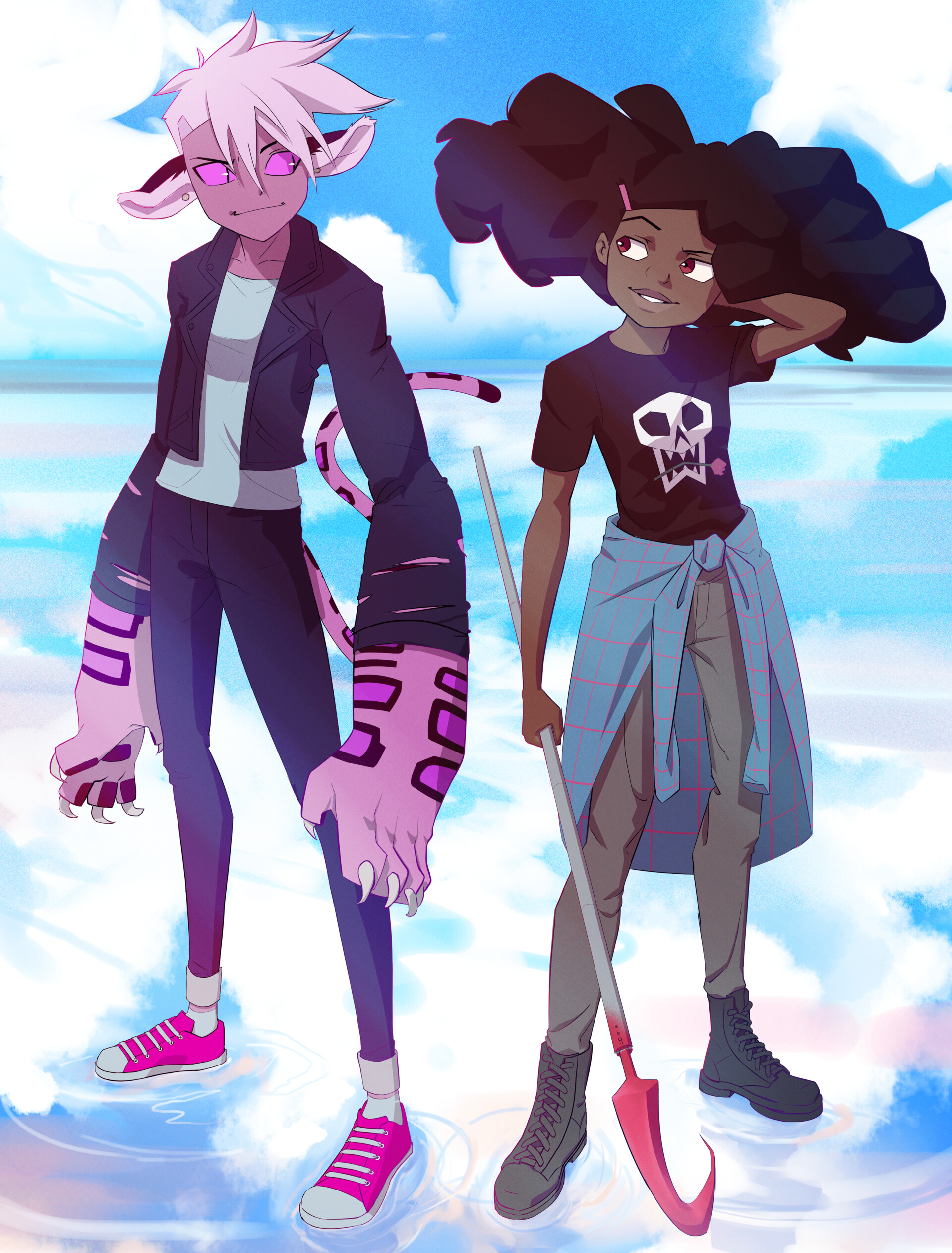 SuDoesSu - Kipo and Wolf time-skip Fanart