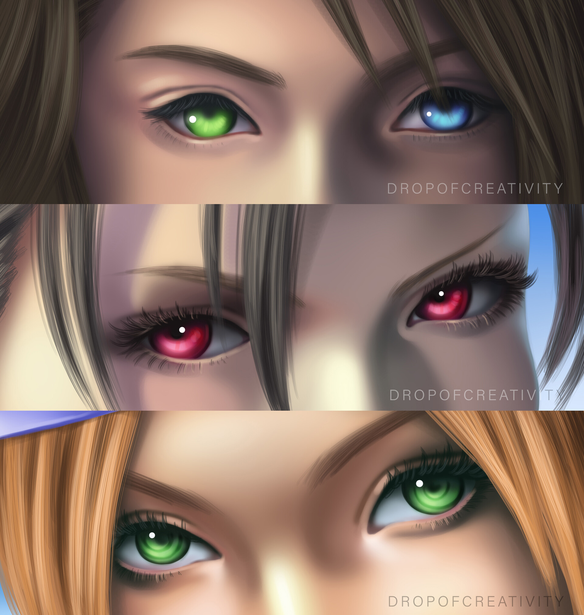 ArtStation - Final Fantasy X eyes