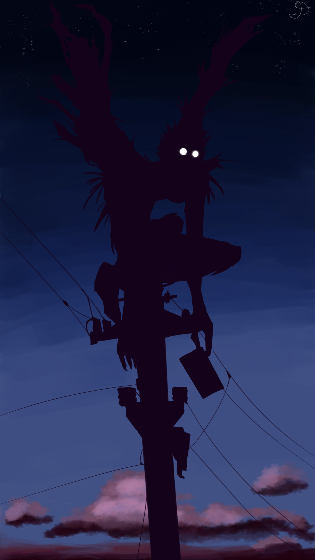 ArtStation - Ryuk on the eletric post