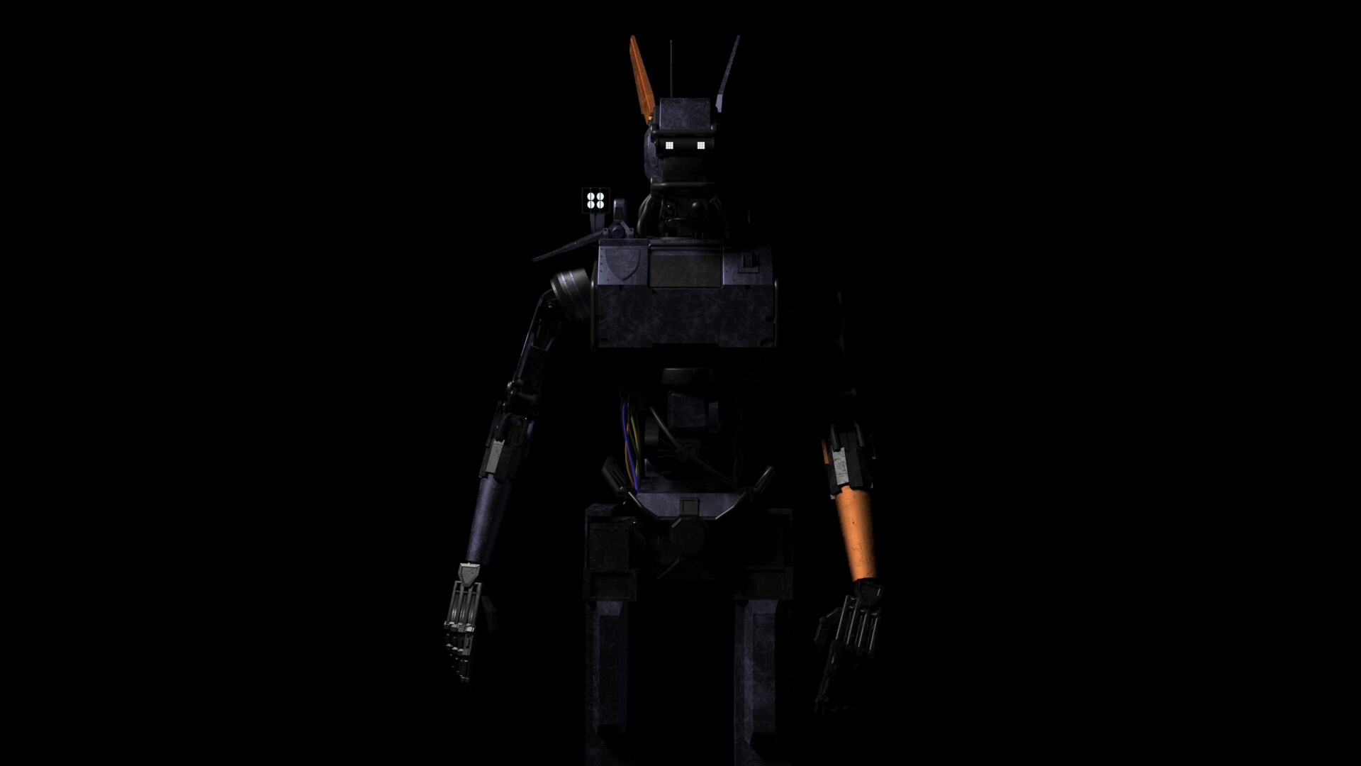 Ravi Sanker - Sci-Fi Military Robot (Chappie) 3D Model