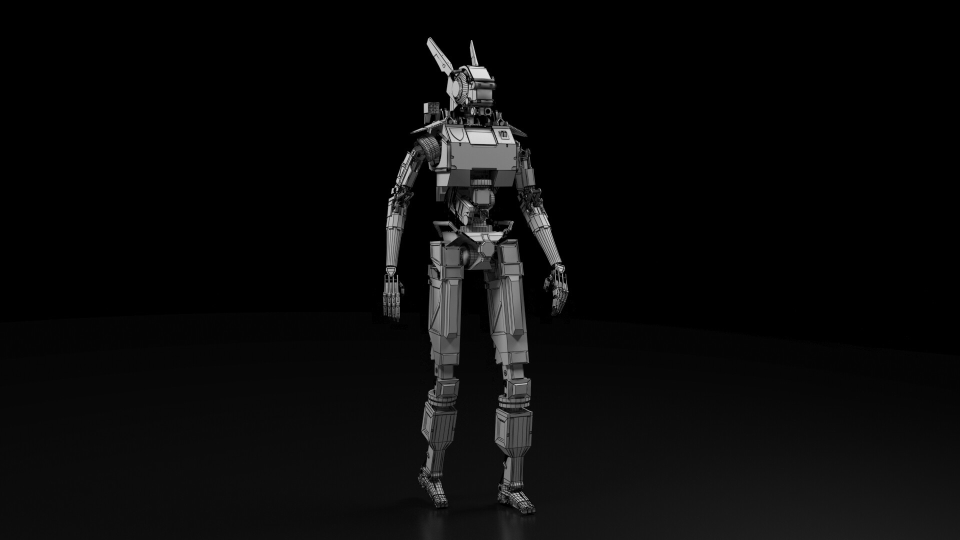 Ravi Sanker - Sci-Fi Military Robot (Chappie) 3D Model