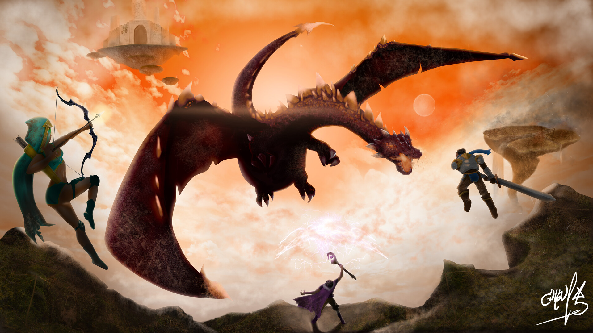 ArtStation - Lets kill the dragon