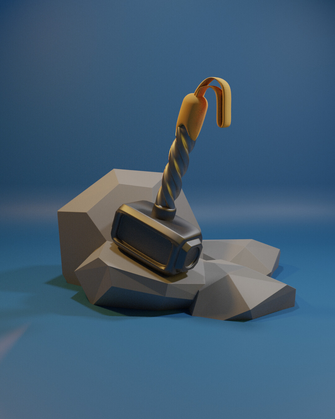 ArtStation - Low Poly Hammer