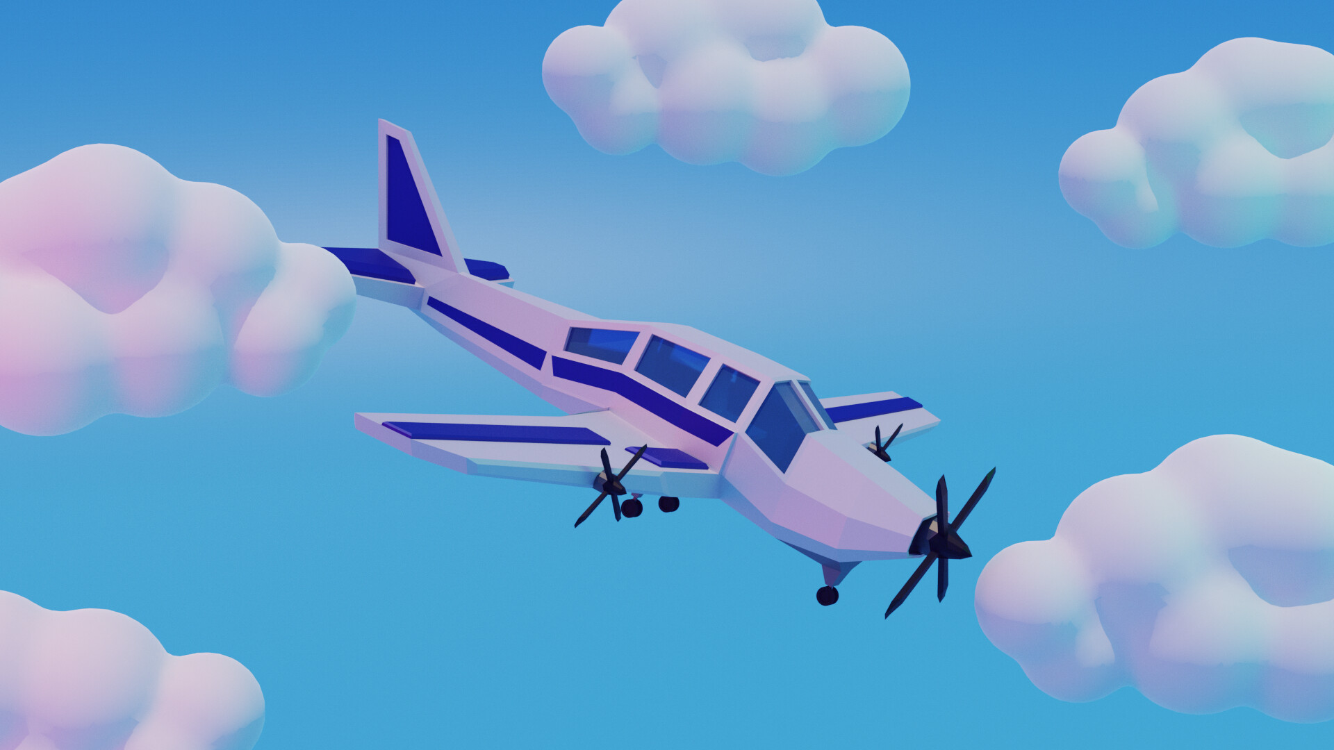 ArtStation - Low Poly Plane