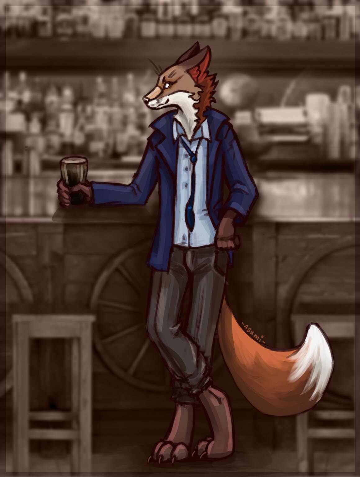 ArtStation - Lisik in pub