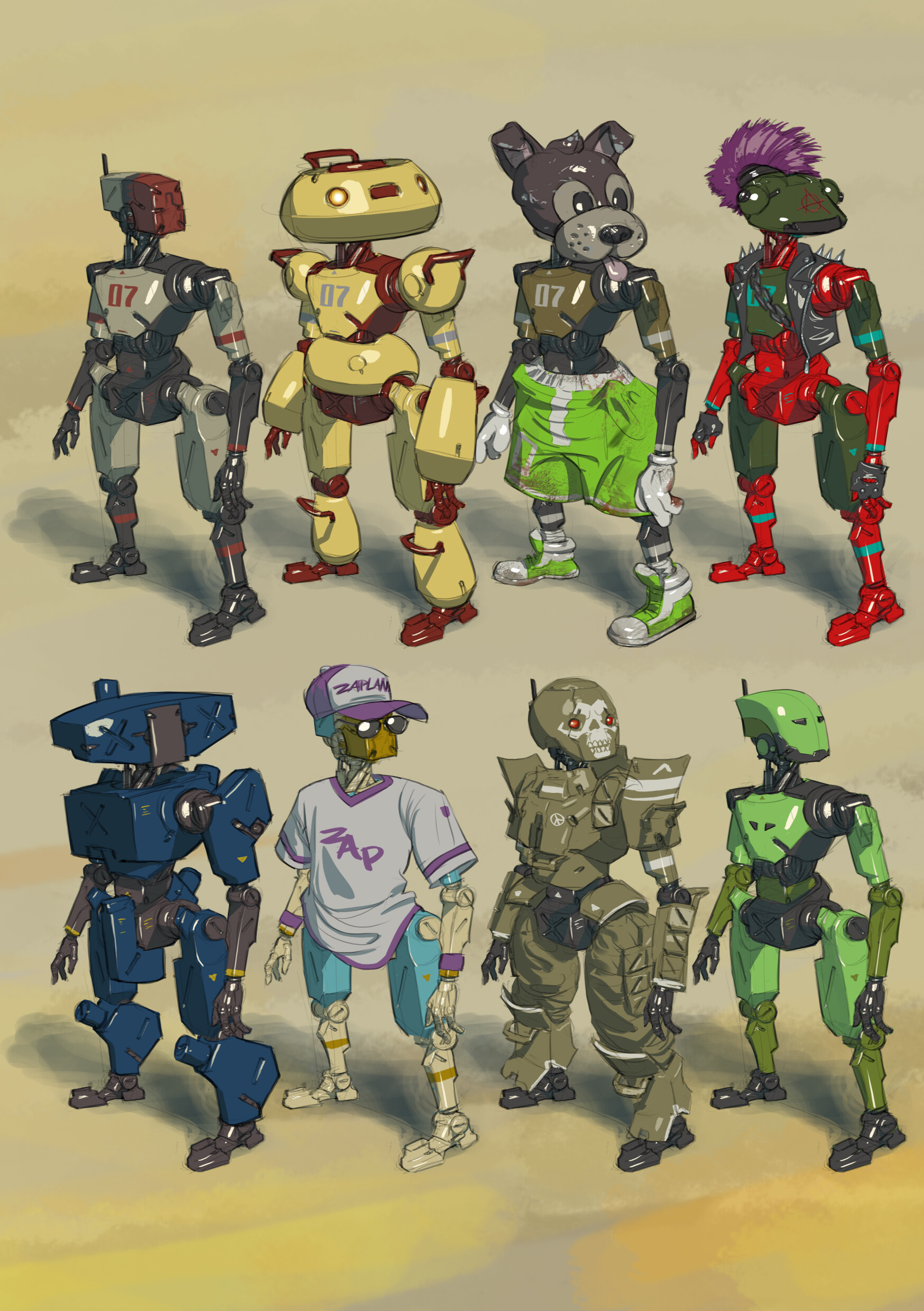 ArtStation - Concept art of droids