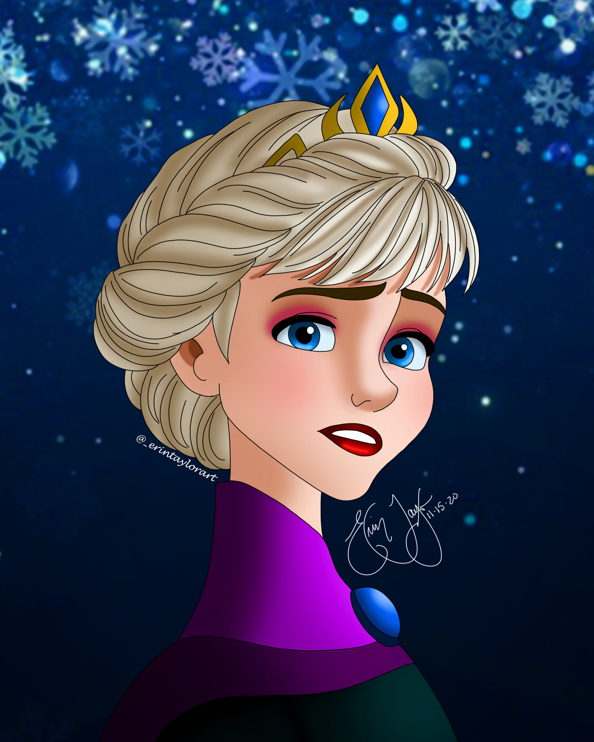 ArtStation - Elsa, Frozen ️