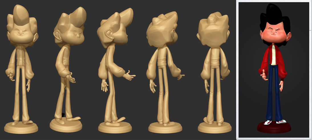 ArtStation - Exploratory modeling of characters for the animated series