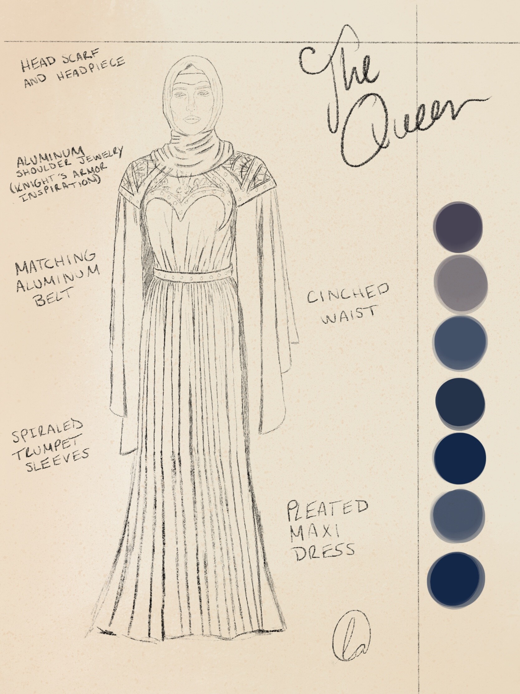 ArtStation - Royalty in the Stars - The Queen Costume Design