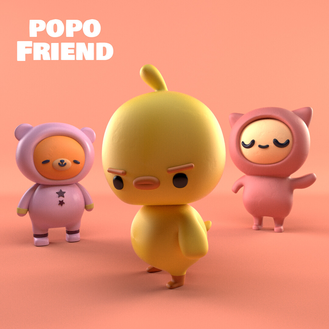 ArtStation - Popo Friends!