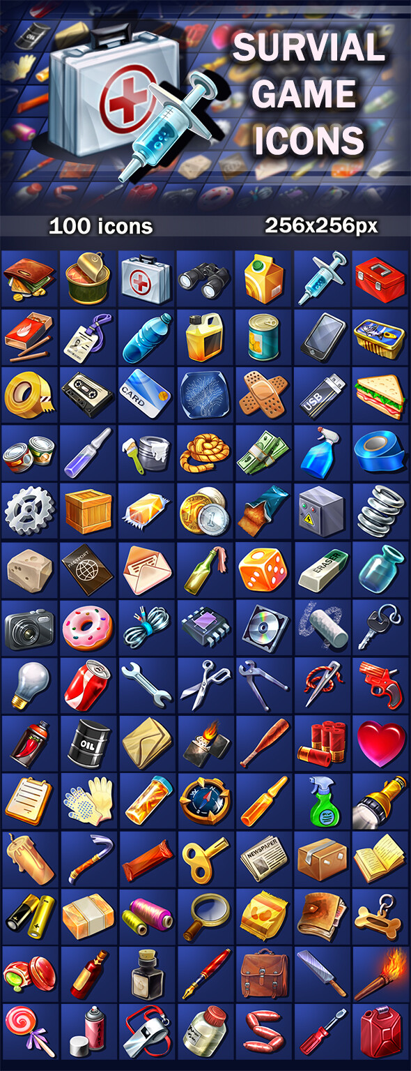 ArtStation - Survial Game Icons