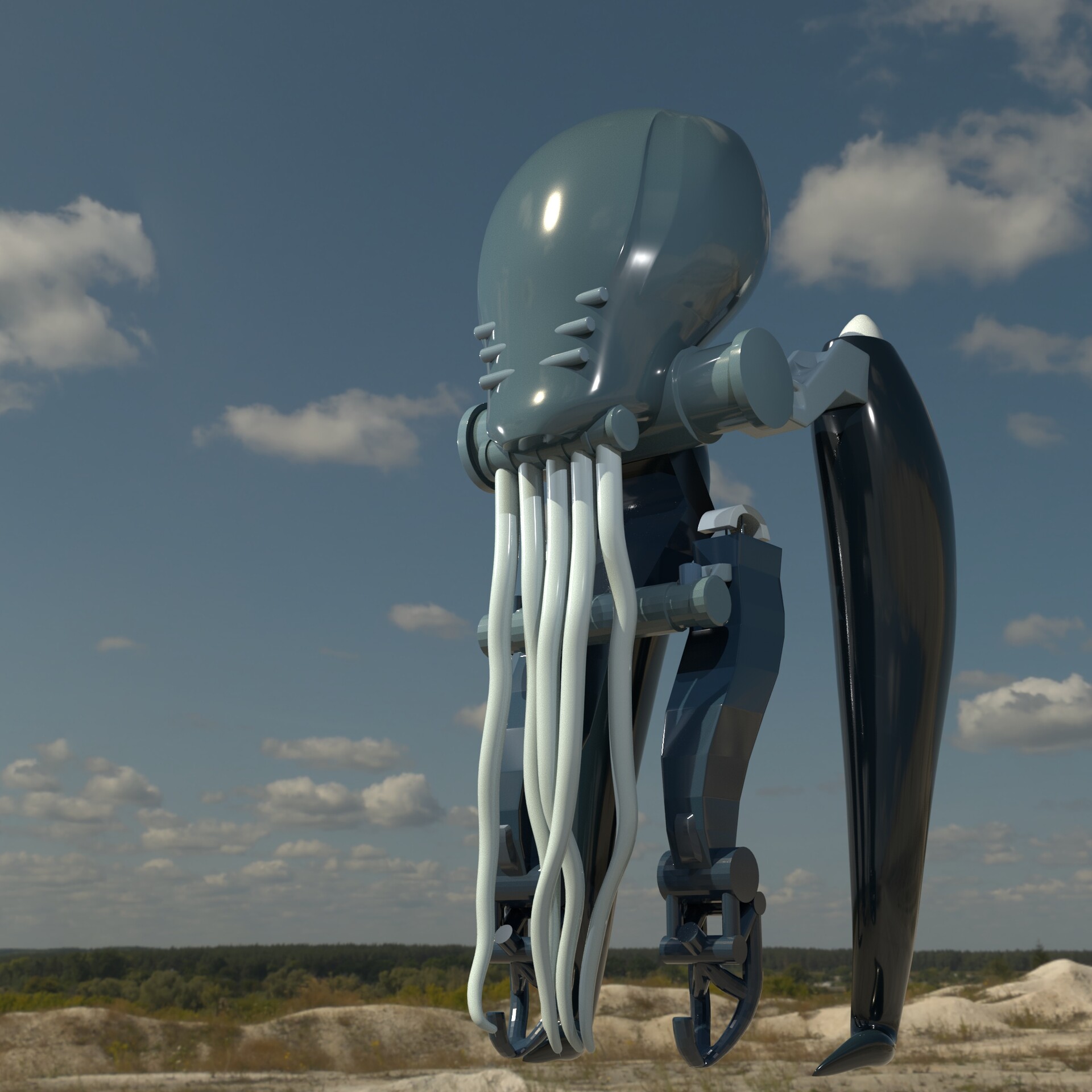 ArtStation - Cthulhu lovecraftian mech Concept by: Sheng Lam