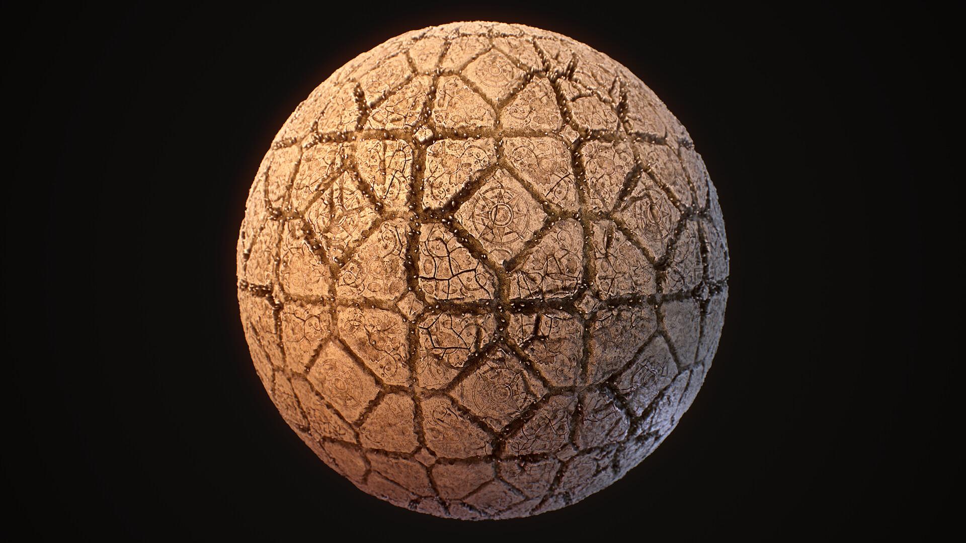 ArtStation - Cracked Granite Tiles
