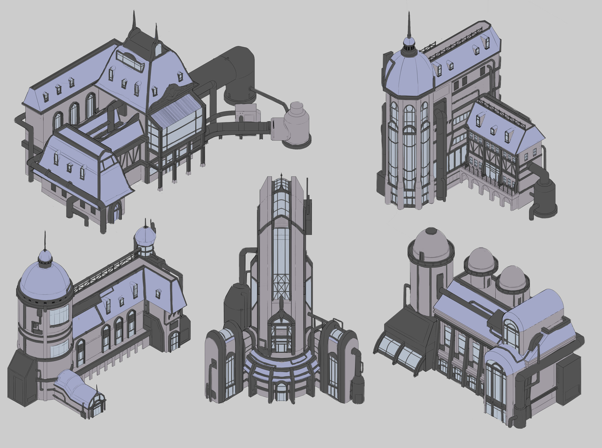 Dieselpunk Architecture