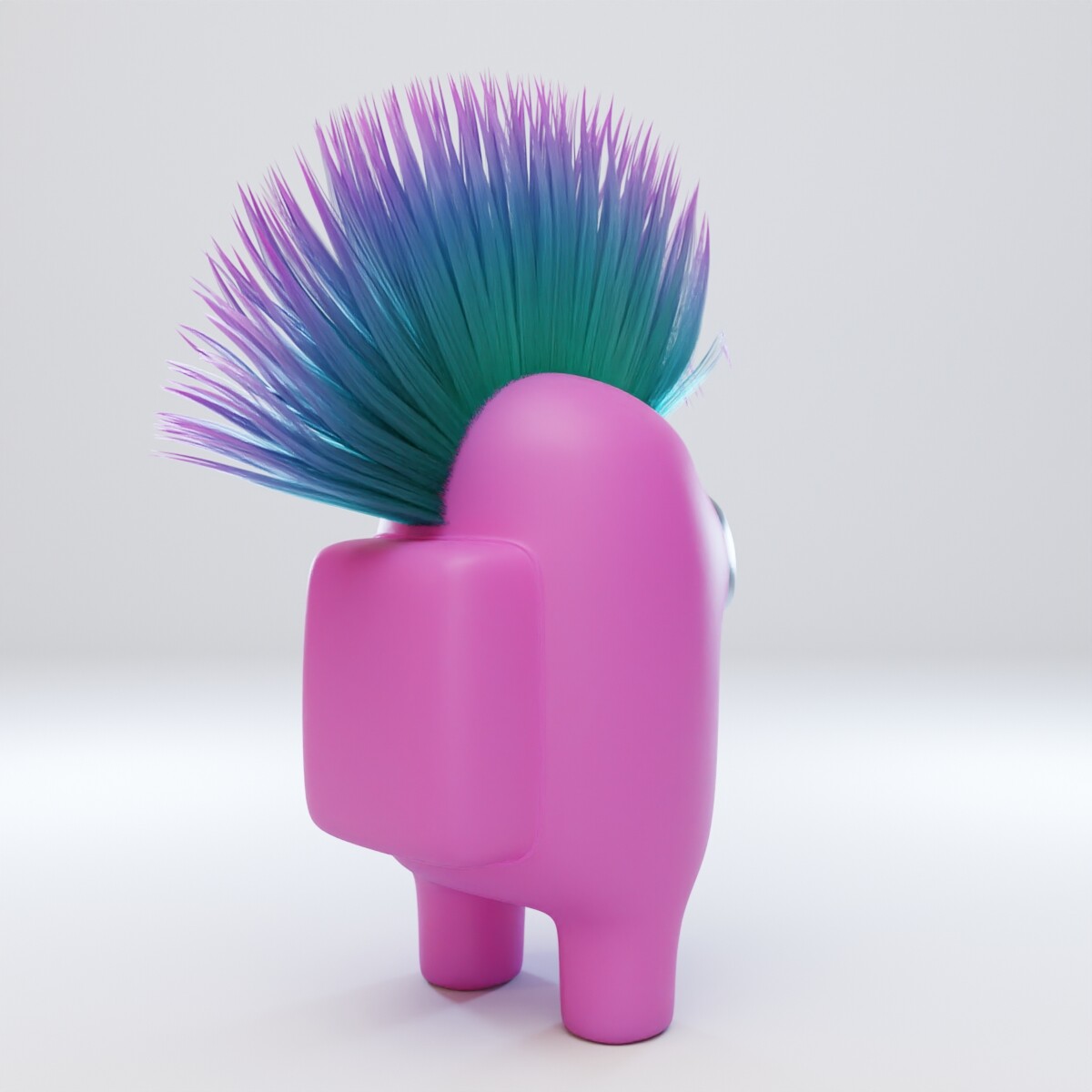 Cagatay Cetin - Among Us Mohawk Character 3D Model