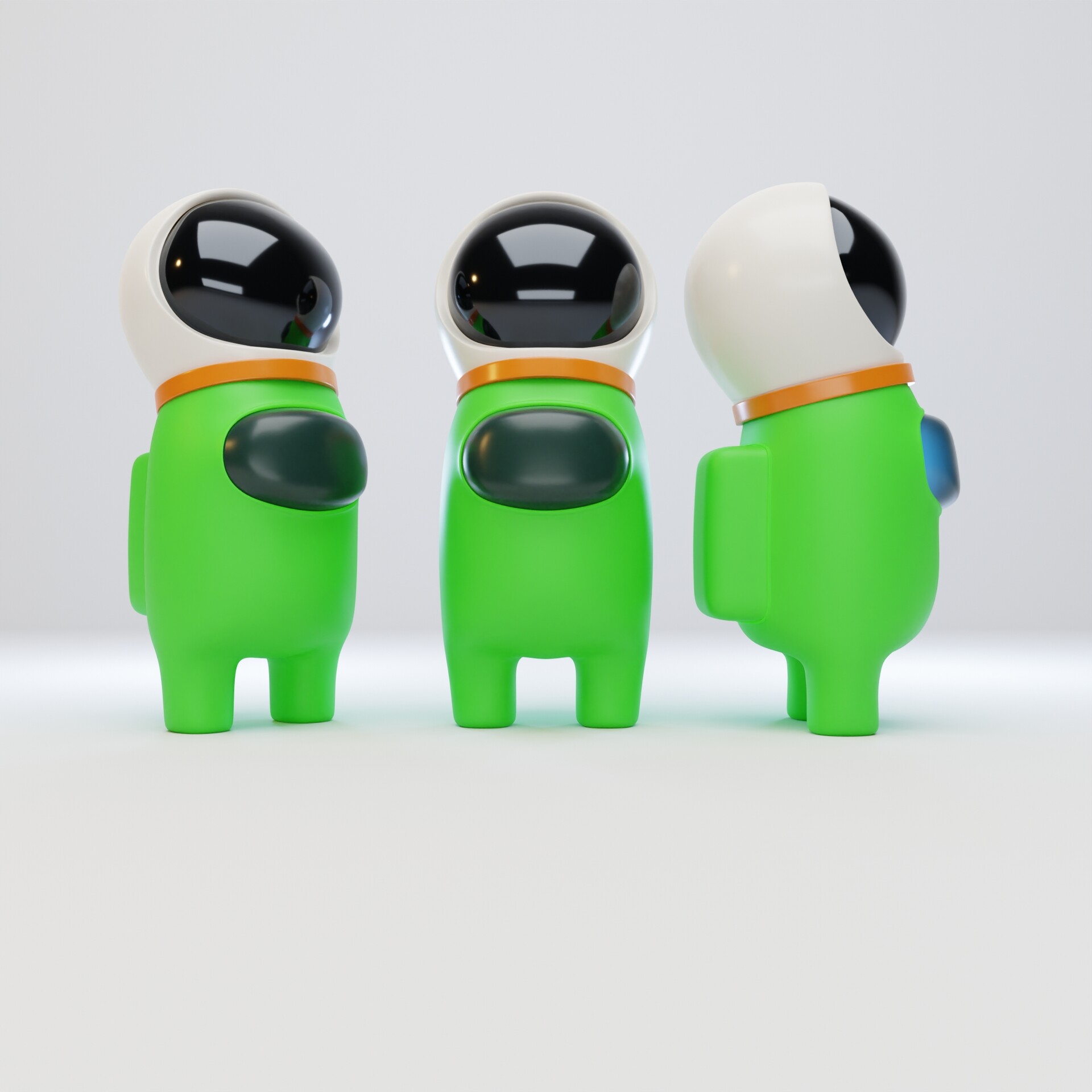 ArtStation - Among Us Astronaut Helmet Character 3D Model