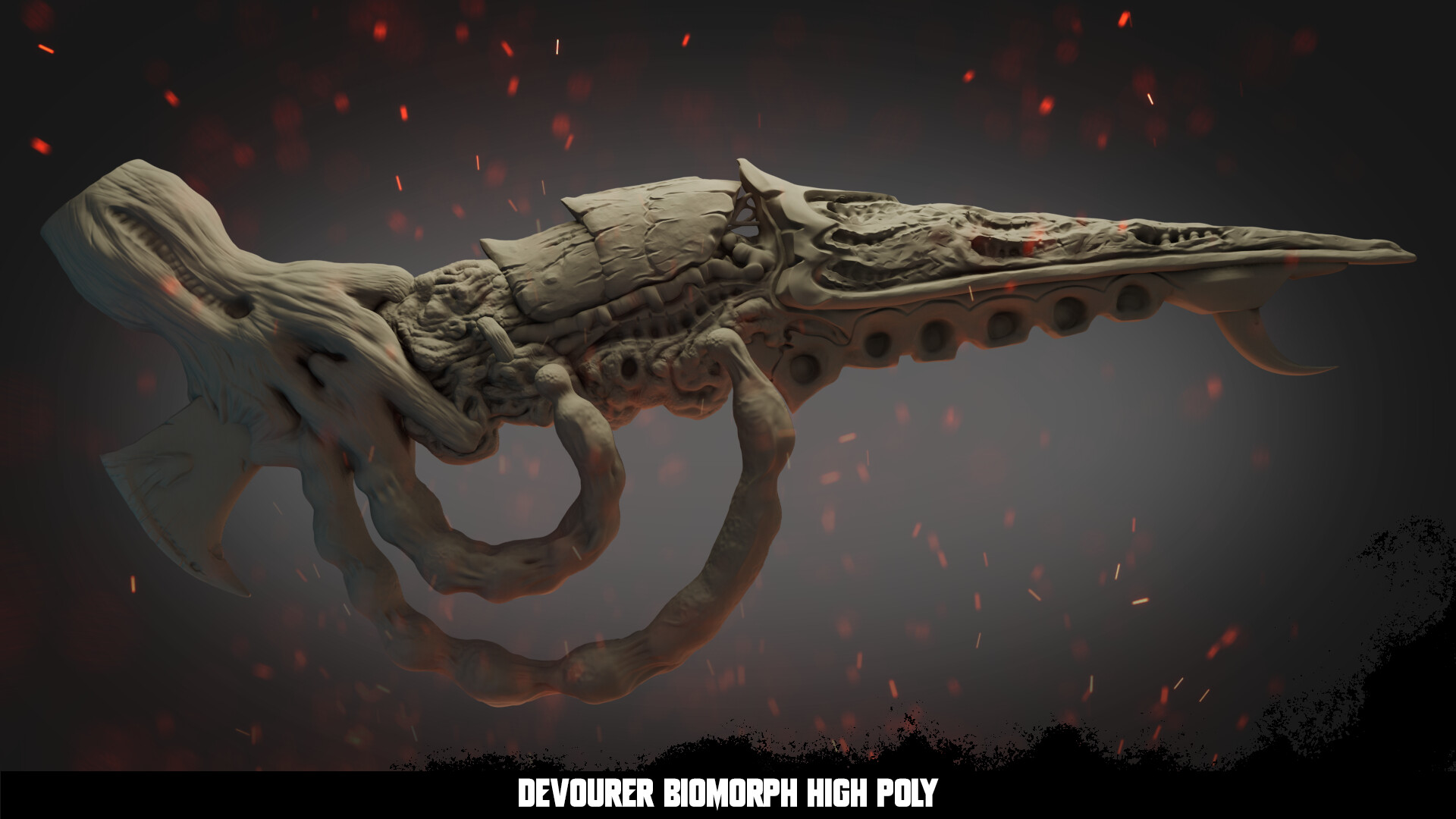 David Cuenca - Warhammer 40.000 Tyranid Weapon - Devourer Biomorph