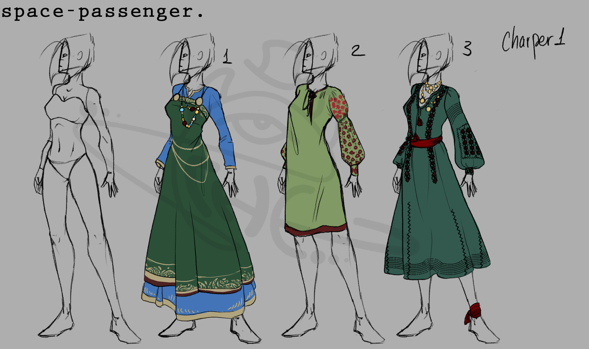 ArtStation - character outfit concept