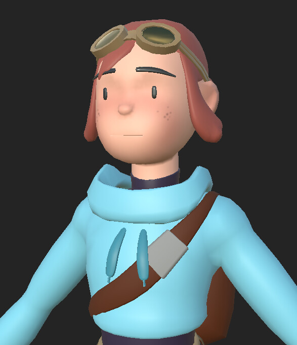 ArtStation - Main character of a solo game developer project, Brian ...