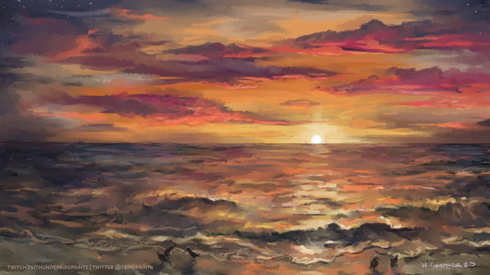 ArtStation - Digital Landscape - Beach